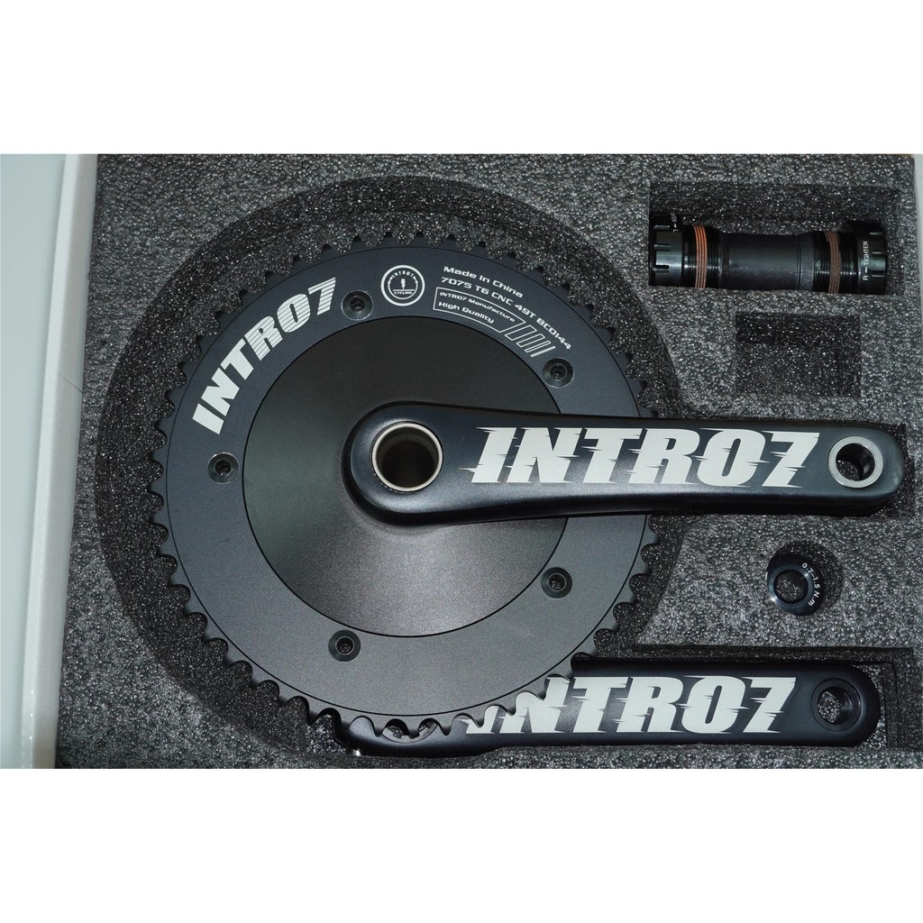 INTRO7 Alumniun Alloy Crankset Fixed Gear crankset 49T High Strength ...