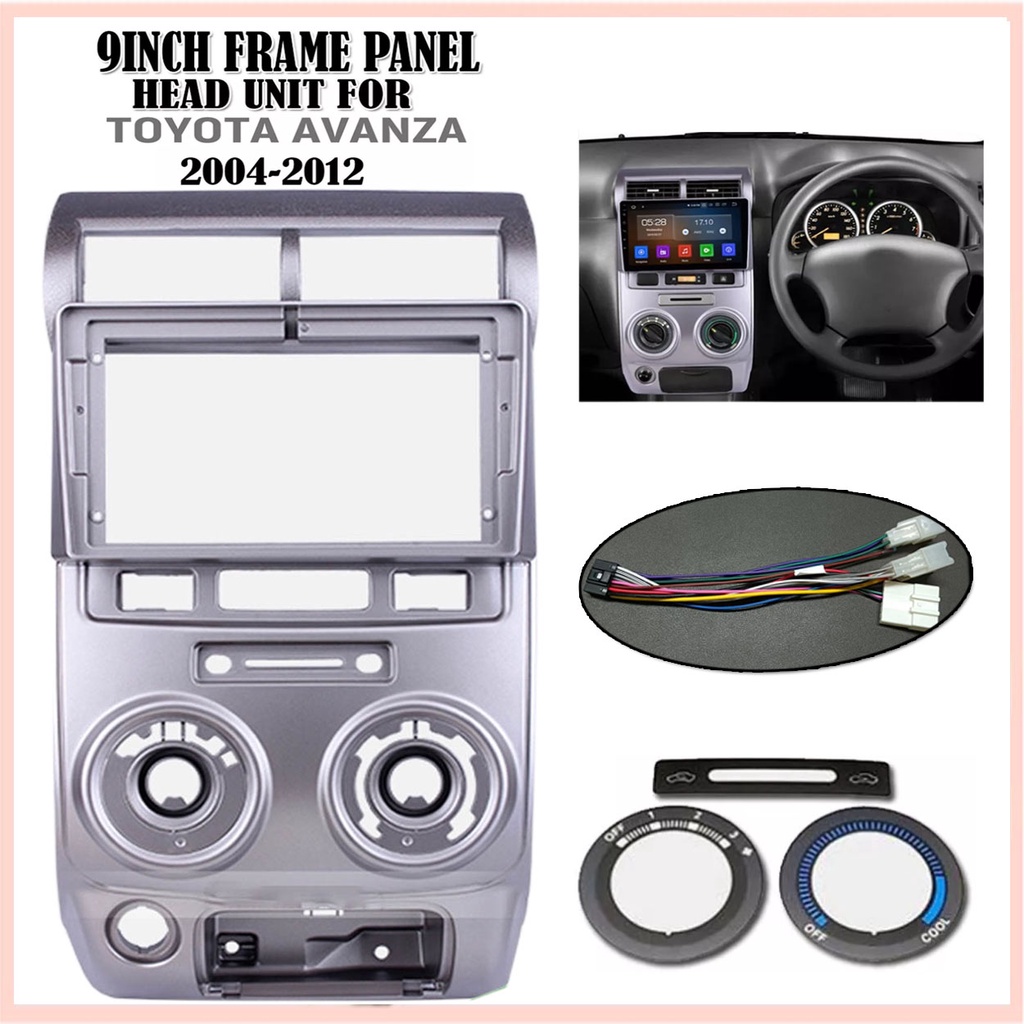 Frame Panel Head Unit Toyota Avanza 2004 2012 9inch | Shopee Philippines