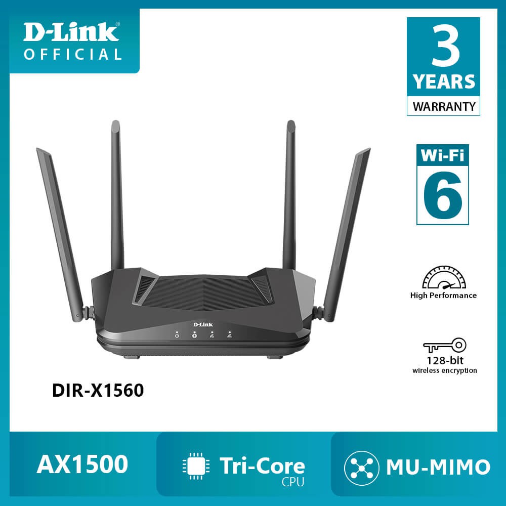 D-Link DIR-X1560 AX1500 Wi-Fi 6 Router Dual-band Wi-Fi | Shopee Philippines