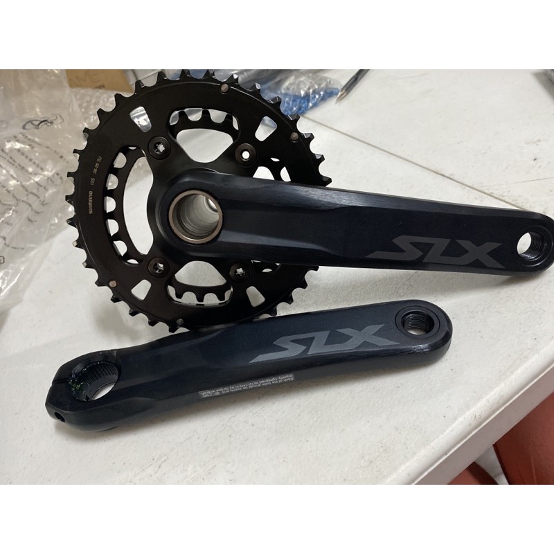 SHIMANO SLX CHAINWHEEL SET FC-M7000-11 2x175MM 38-28T / FC-M7100 2x170MM 36-26T WITHOUT BB ...