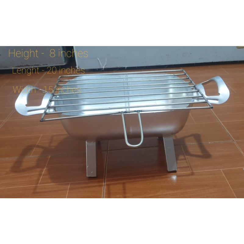 ihawan stainless grill made of freon empty tank. | Shopee Philippines