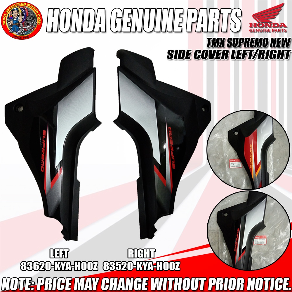 TMX SUPREMO NEW SIDE COVER (HPI) (GENUINE: Left- 83620-KYA-H00Z , Right ...
