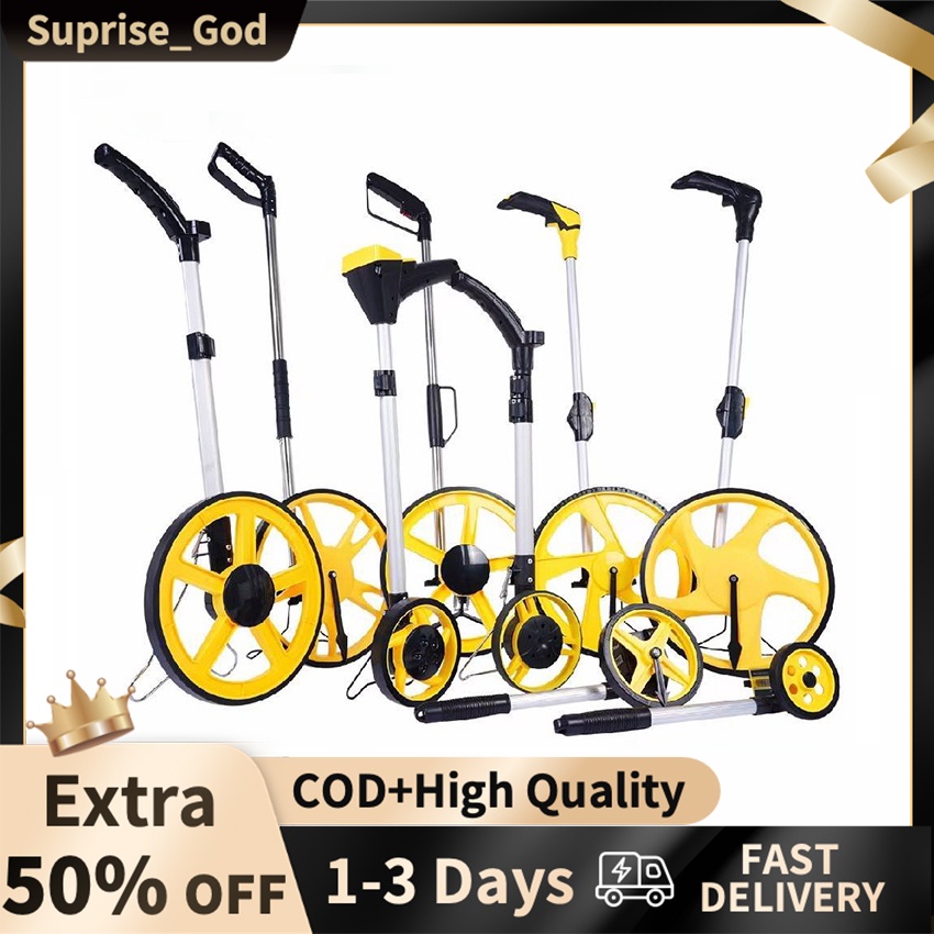 Digital/Mechanical ABS Folding Distance Measuring Wheel Roller Surveyor ...
