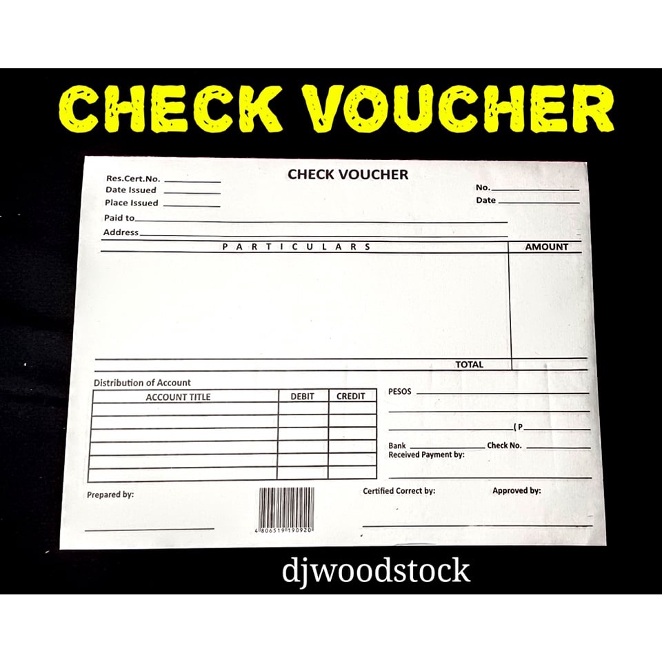 CHECK VOUCHER PAD WITH DUPLICATE, SOLD PER PAD | Shopee Philippines