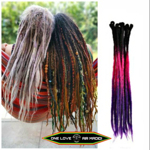 Black, pink And Purple Dreadlock Hair | Shopee Philippines