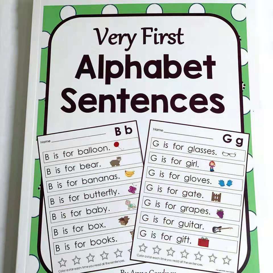 &My Very First Alphabet Sight Word Sentence In English Kids Practice ...