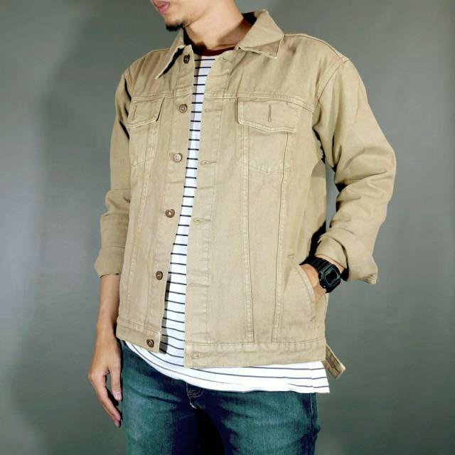 Jacket JEANS DENIM Men - Jacket Men JEANS DENIM Recently | Shopee ...