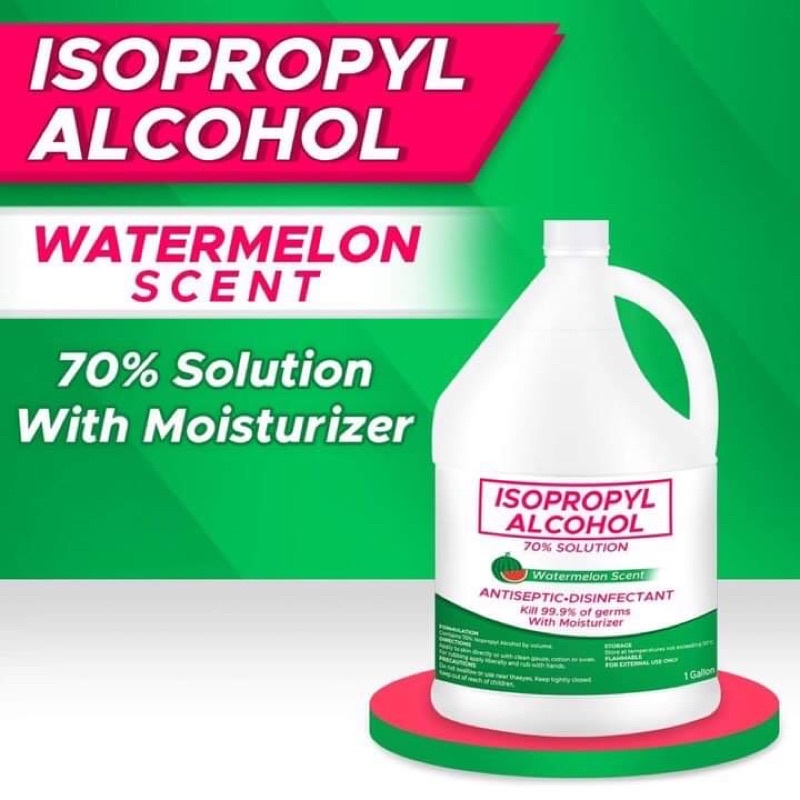Perfume scent alcohol with moisturizer 1gallon (Watermelon) | Shopee ...