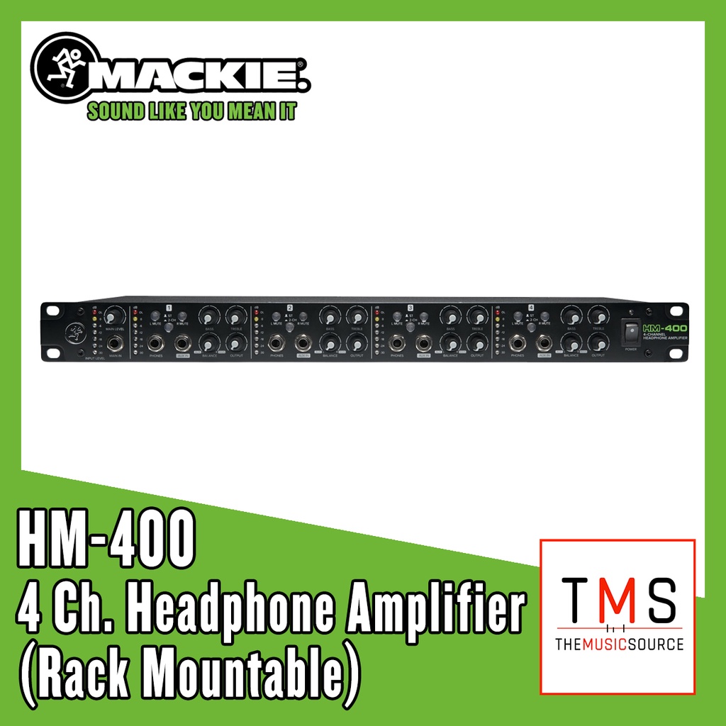 MACKIE HM-400 4-Ch. Headphone Amplifier (Rack-mountable) | Shopee ...
