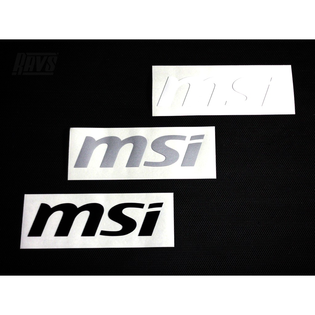 MSI logo sticker / cutout vinyl sticker | Shopee Philippines