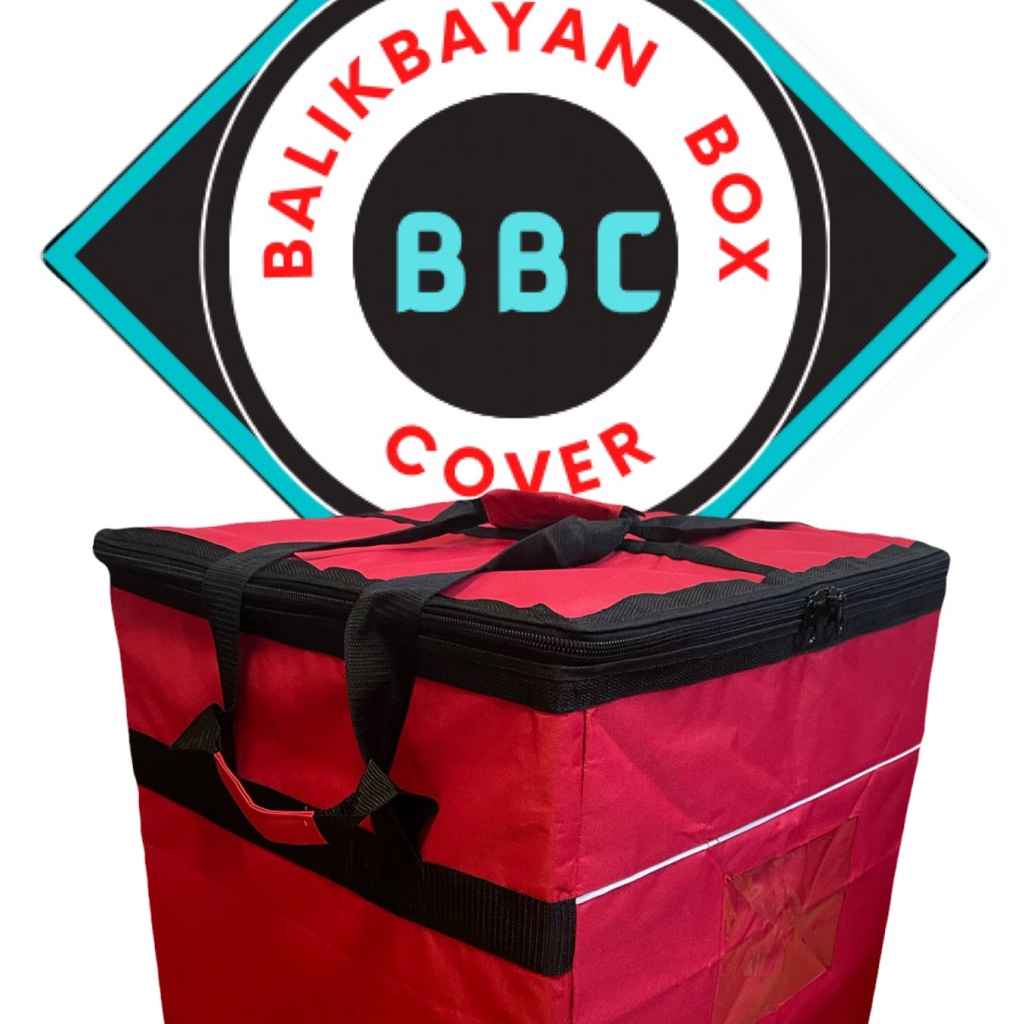 Heavy Duty Balikbayan Box Cover Red with Draw String Eco Bag (20x20x20 ...