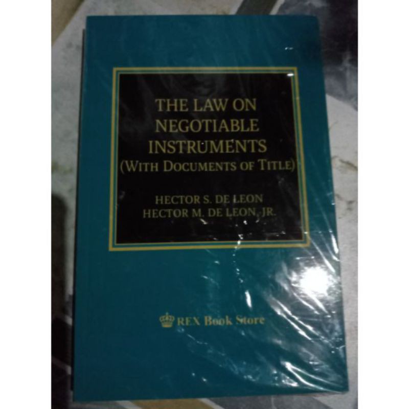THE NEGOTIABLE INSTRUMENTS | Shopee Philippines
