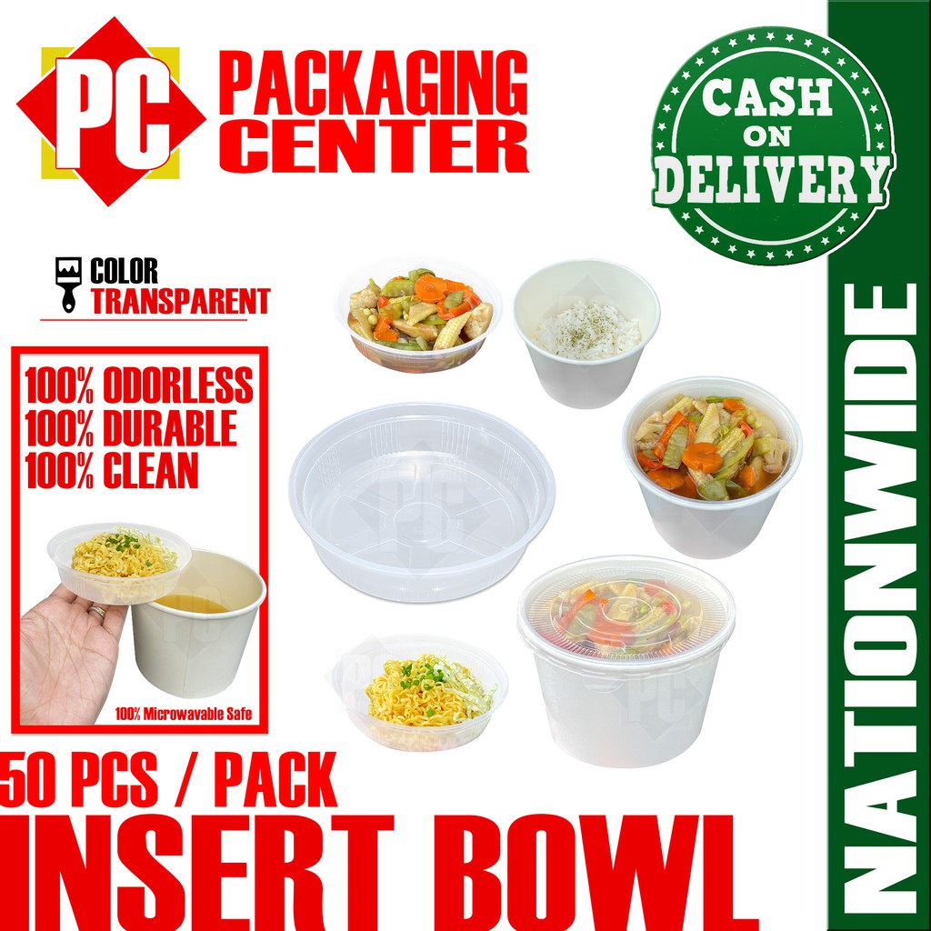 Insert Bowl by 50pcs per pack (INSERT BOWL ONLY, PAPER BOWL AND LID NOT ...