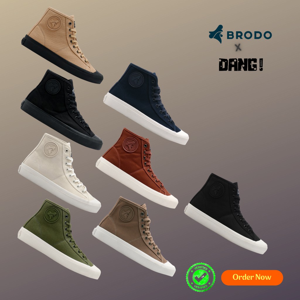 Brodo Vintage V2 Hi Shoes (Mocha / Navy / Fullblack / Teracota ...
