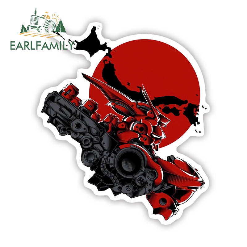 EARLFAMILY 13cm X 11.1cm for Sazabi Car Sticker Car Door Car ...