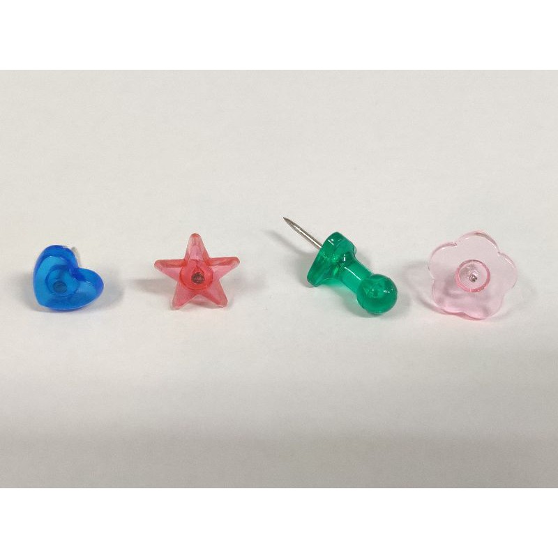 Push Pins Candy Colored Assorted Designs 50pcs | Shopee Philippines