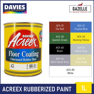 Davies Acreex Rubberized Floor Paint 1L | Shopee Philippines