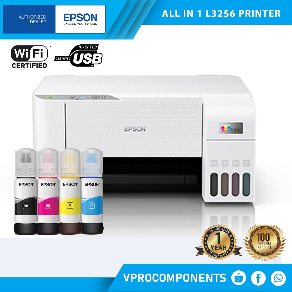 Epson EcoTank L3256 A4 Wi-Fi All-in-One Ink Tank Printer | Shopee ...
