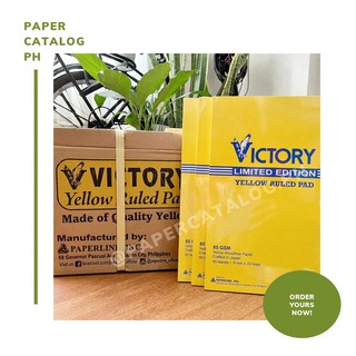 VICTORY Limited Edition Yellow Pad Paper (85gsm) (90 Leaves) | Shopee ...