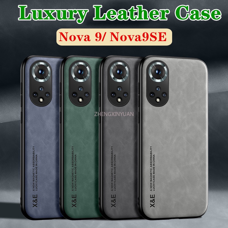Luxury Magnetic Leather Case For Huawei Nova 9 SE Shockproof Cover on ...