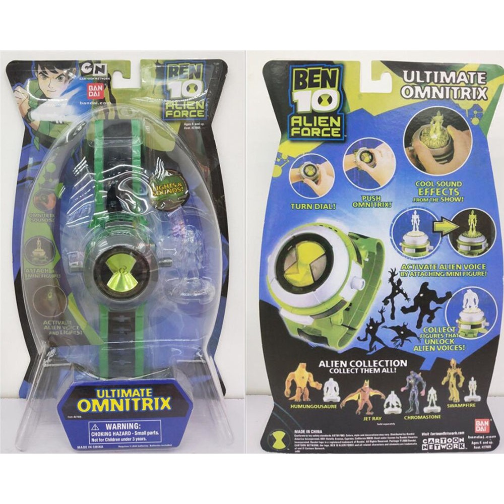 BEN 10 Alien Force Ultimate Omnitrix Watch wz Light & Sounds Shopee ...
