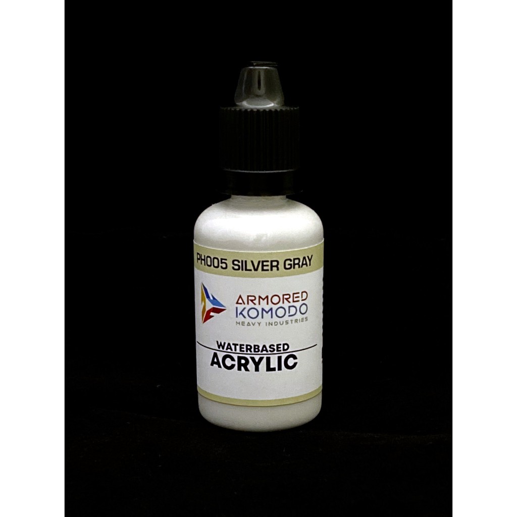 Silver Gray PH005 Waterbased Acrylics 30ml Armored Komodo | Shopee Philippines