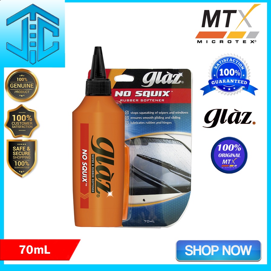 Microtex MTX Glaz No Squix Wiper & Rubber Softener (70ml) | Shopee ...