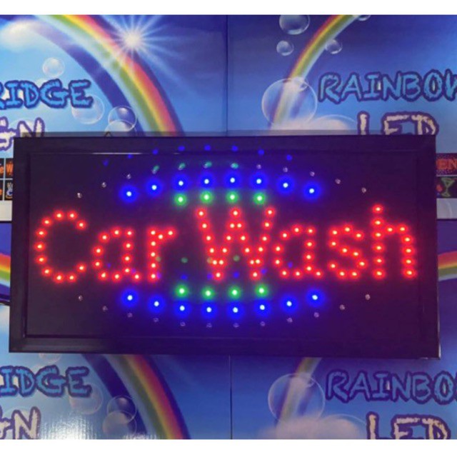Car Wash - RAINBOW BRIDGE LED SIGNAGE (New-Small-Large) #SIZE: W48cm ...