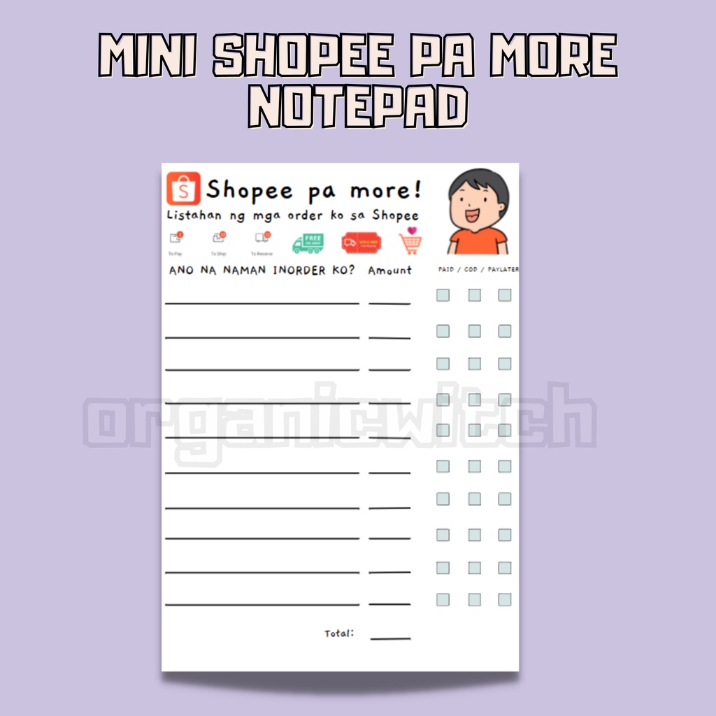 Shopee pa more! (A6 notepad) | Shopee Philippines