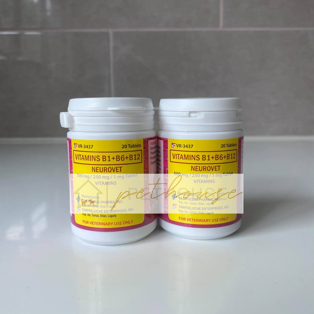 Neurovet - Vitamins B1+B6+B12 (20 tablets) | Shopee Philippines