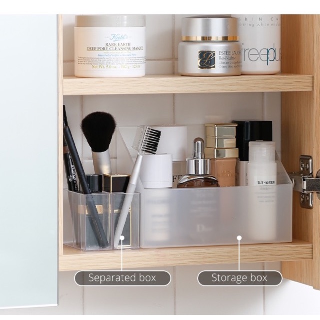 2 Small Makeup Organizer with dividers | Shopee Philippines