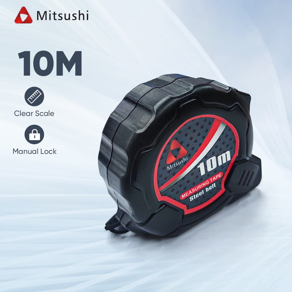 Mitsushi MJC10M 10m/33ft.7.5M/5M/3M Steel Tape Measure /Steel Measuring ...