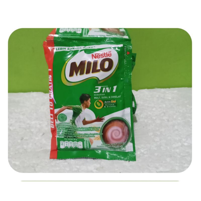 Milo 3 in 1 (Sachets) - 35g x 10 Sachets | Shopee Philippines