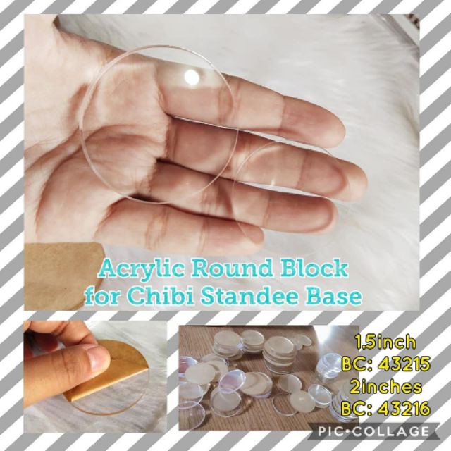 Round acrylic block | Round acrylic base | Clear Acrylic Round base ...