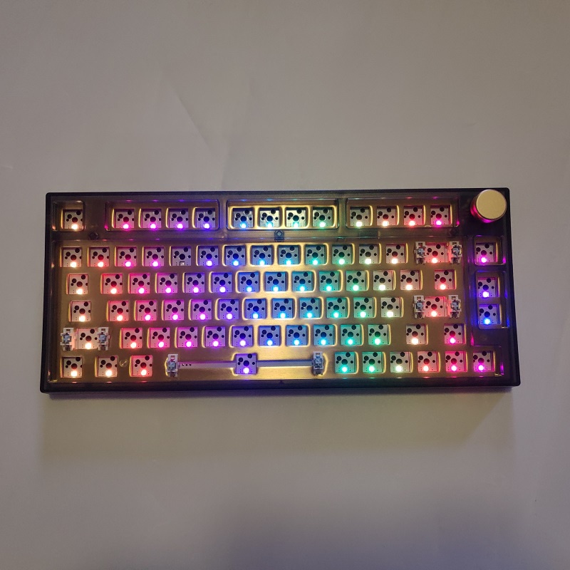 Keydous NJ80 Kit RGB Bluetooth 5.0 Keydous Hotswap Keyboard 2.4G ...