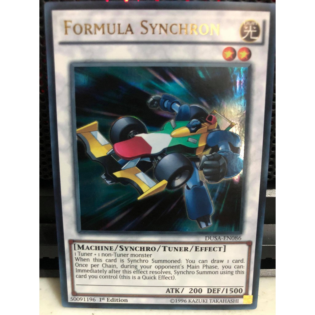 Formula Synchron - DUSA-EN086 - Ultra Rare 1st Edition Yu-Gi-Oh ...