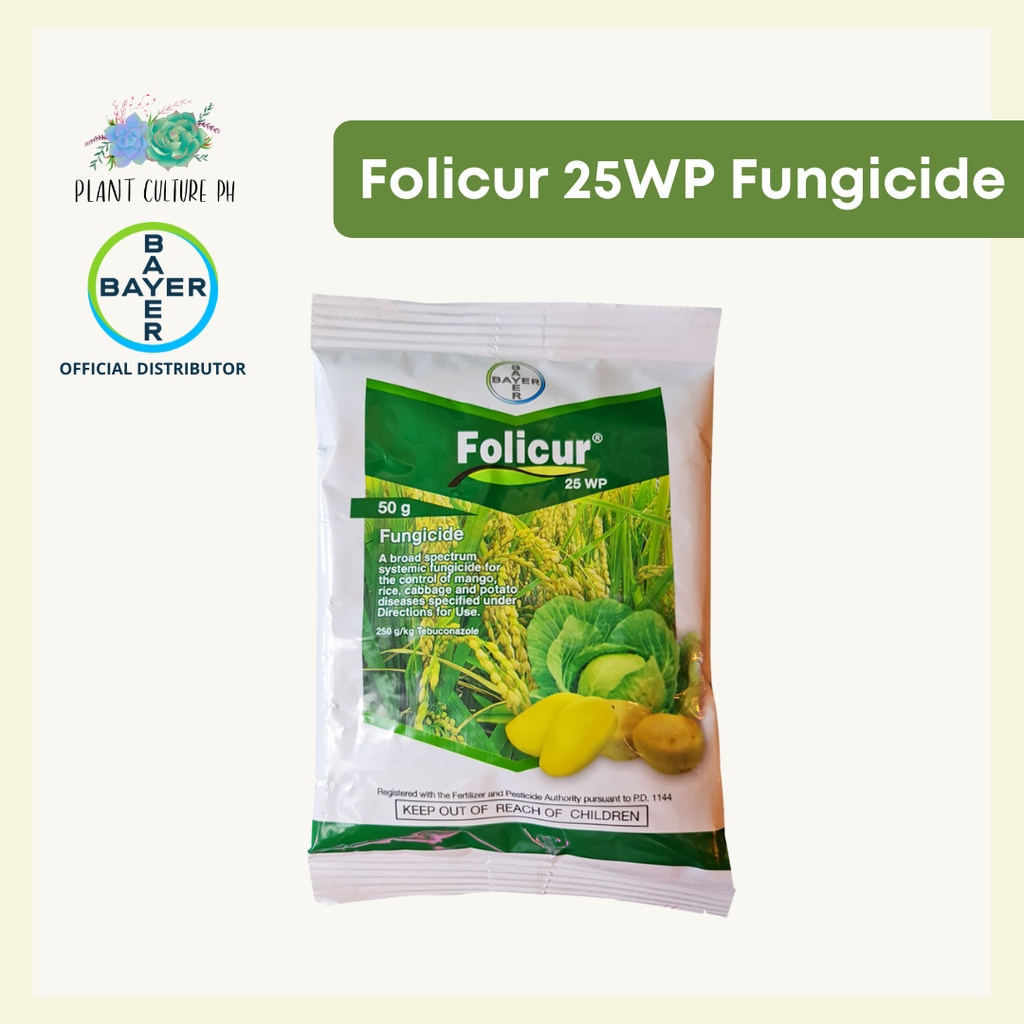 Folicur 25Wp Broad Spectrum Systemic Fungicide 50 Grams Bayer | Shopee ...
