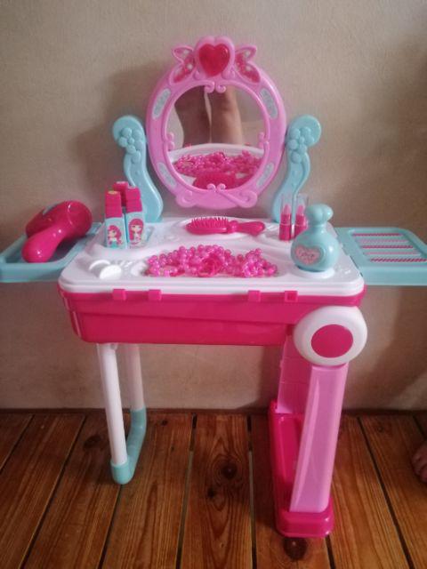 Beautiful magic dressing table toy 2 in 1 trolley suitcase | Shopee ...