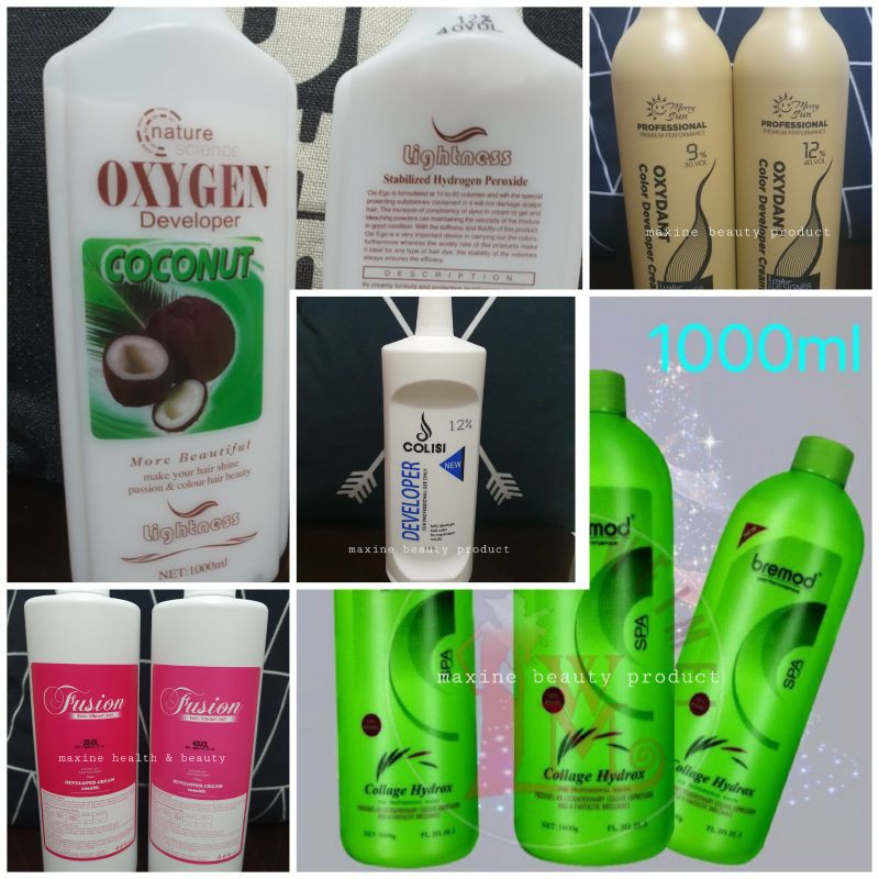 MaXiNe Hair developer oxidizing cream collection : colisi, lightness ...