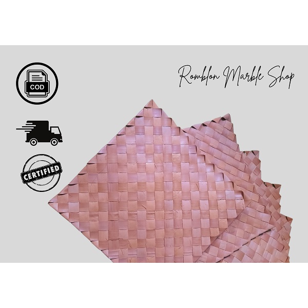 Buri Coaster Native Weave Mats 6inch x 6inch | Shopee Philippines