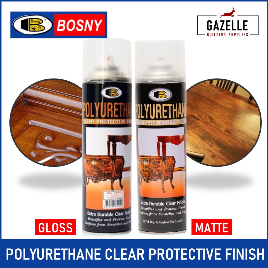 Bosny PU Polyurethane Clear Protective Finish 1900 Gloss / 1911 Matte ...