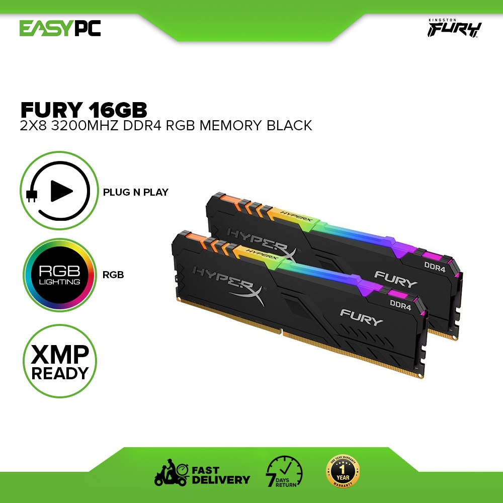 Kingston HyperX Fury 4GB | 8GB 2666Mhz |16GB(2X8)3200mhz | DDR4 | RAM ...