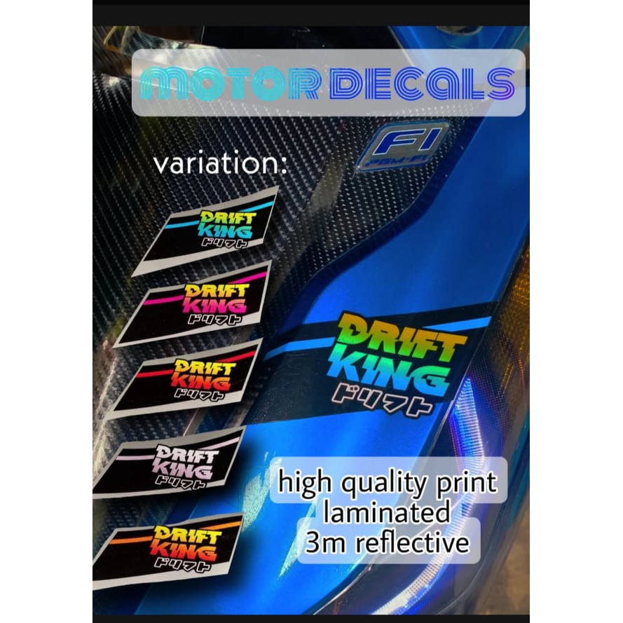 DRIFT KING LOGO MOTORCYCLE DECALS | Shopee Philippines
