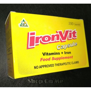 IronVit plus zinc Capsule Vitamins + Iron 100 capsules Multivitamins ...