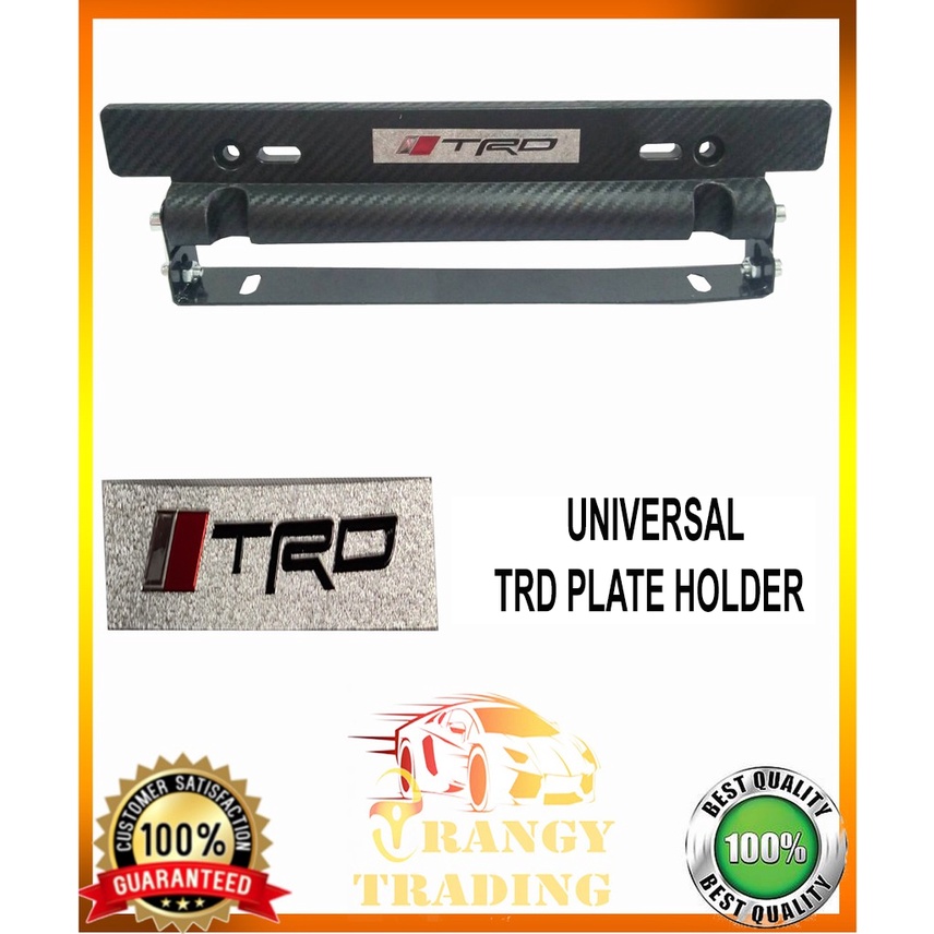 Universal TRD Car Plate Holder Adjustable (Car Accessories) | Shopee ...