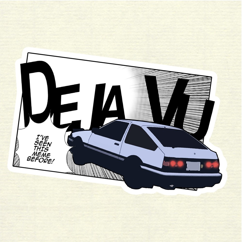 AE86 INITIAL D MEME STICKER | Shopee Philippines