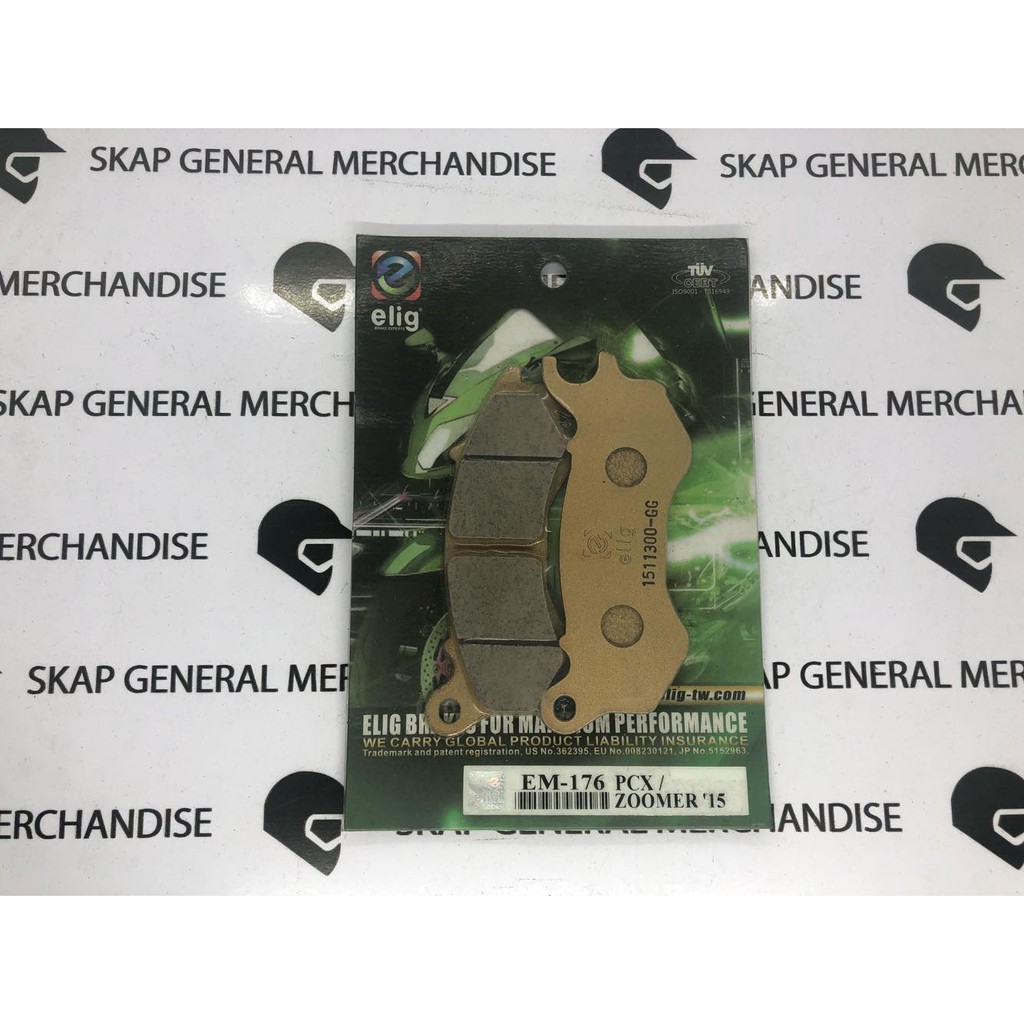 ELIG - FRONT, BRAKE PAD - PCX125 ( OLD ) / ZOOMER-X '15- V2 ( EM-176 ...
