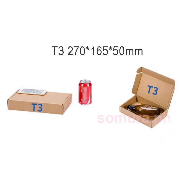 T3 20 pcs Carton Box Corrugated Cardboard Box Packaging Kraft (AB-T3E ...