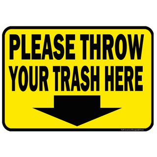 Bawal Magtapon Ng Basura Dito-A4 Laminated Signage | Shopee Philippines