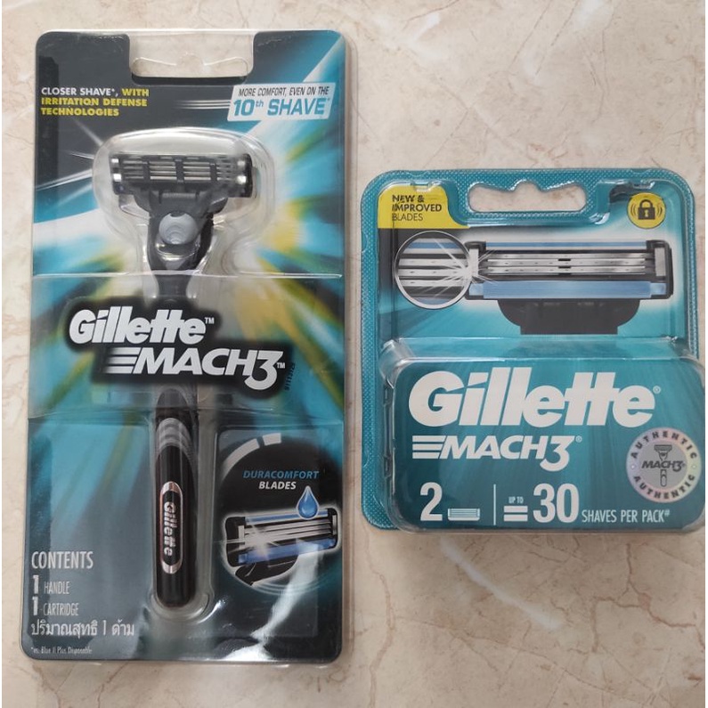 Gillette Mach 3 Shaver / Refills) | Shopee Philippines